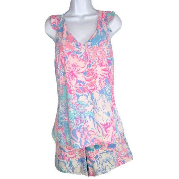 Lilly Pulitzer | Tops | Lilly Pulitzer Blue Peri Viva La Lilly Callahan ...